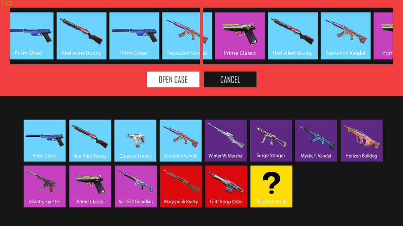 Valorant Case Simulator by at0mdev