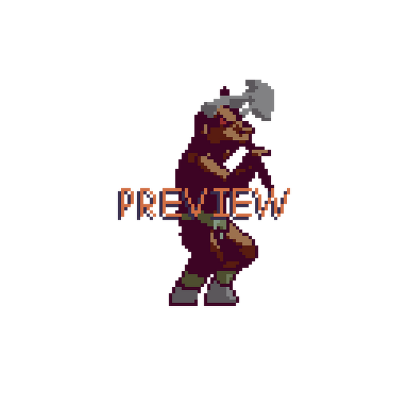 Minotaur Pixel Art by Toy Master