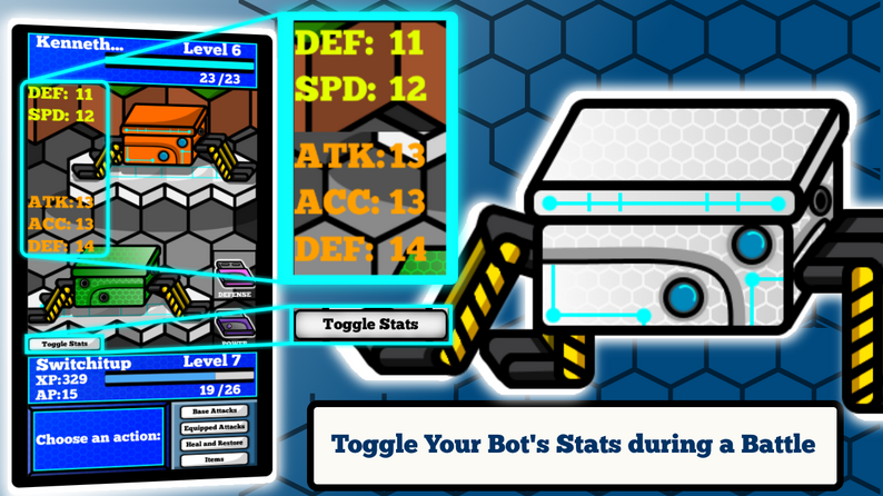 Bluetooth Bot Battles - Turn Based Robot Fighting by Ravalox