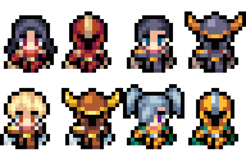 Tiny Tales Pixel 2D : Human RPG NPC Knights Sprite Pack by Mega Tiles