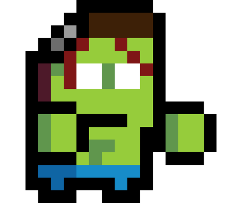 8-Direction Pixel Art Zombie character sprites by Tiki-Ted