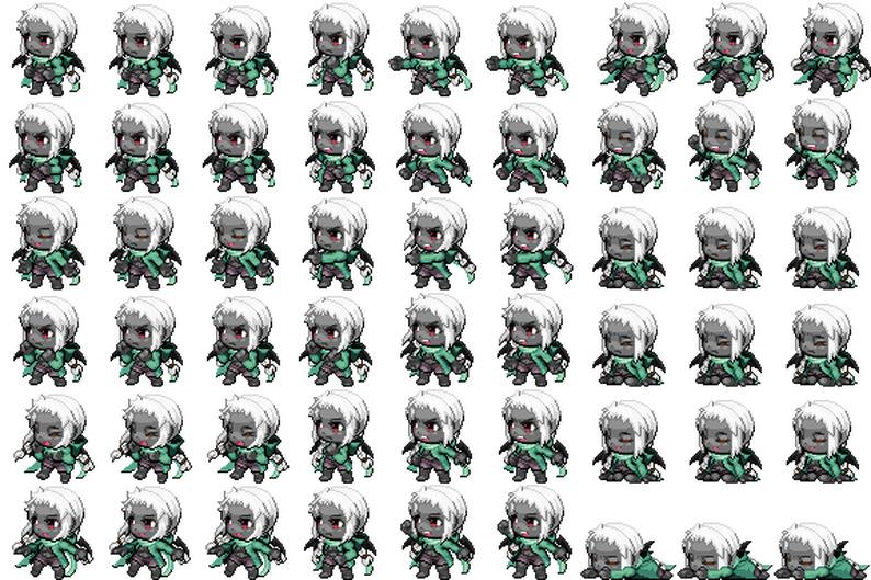 Vampire Girl Sprite by FuryAssets