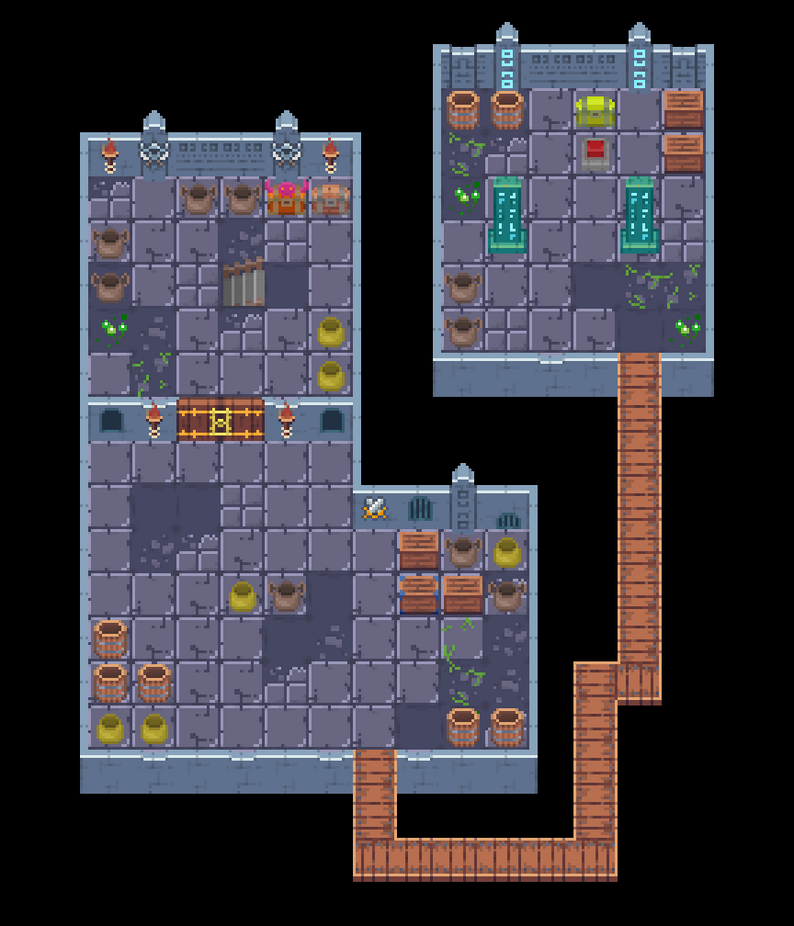 Top-Down Dungeon TileSet 2D by RedSteve