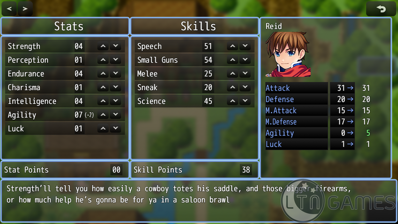 Stat & Skill Levels for RPG Maker by LTN Games