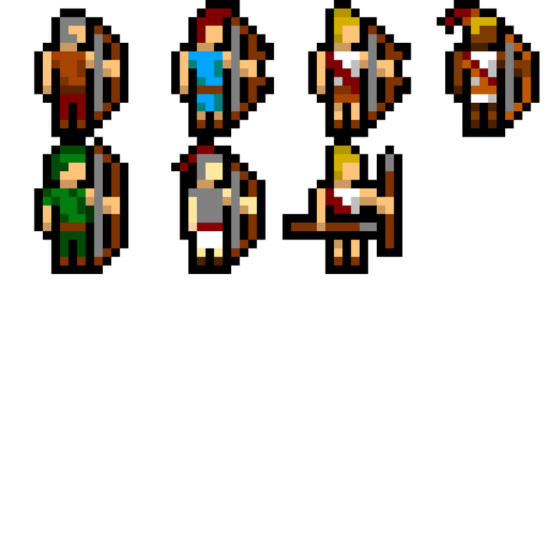 16x16 Strategy/RPG bronze-iron age icons by Cimeto
