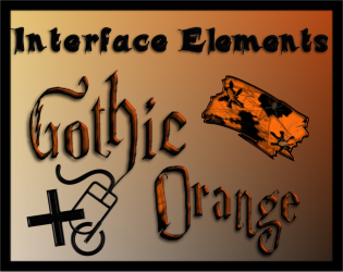 GRAPHICS: Interface Elements: Gothic Orange by Evolutionary Games