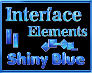 GRAPHICS: Interface Elements: Shiny Blue by Evolutionary Games