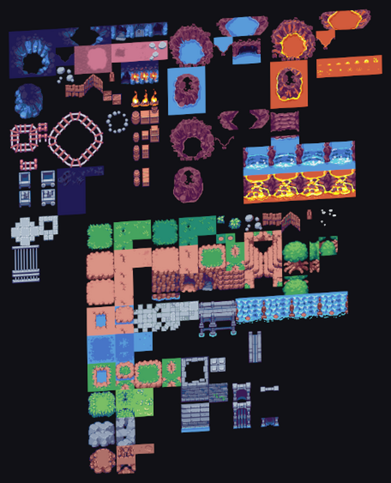 Tile Fantasy: Overworld & Caves - RPG Tileset by ArMM1998