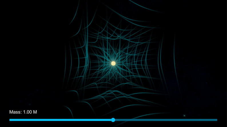 Spacetime Curvature 3D Grid by Vanlal Hriata