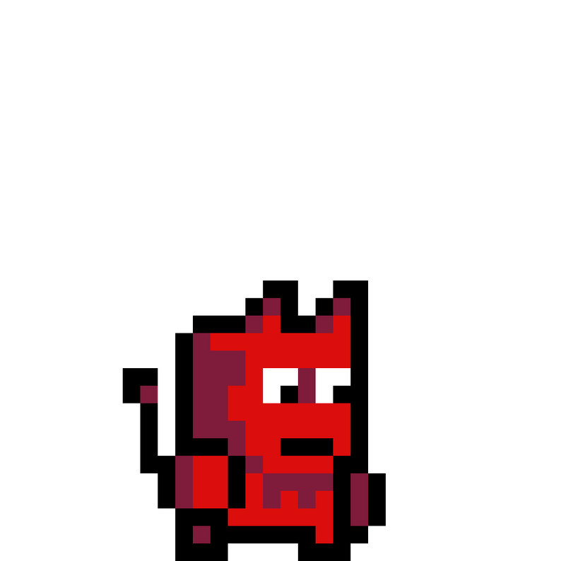 8-direction Pixel-Art Devil Character by Tiki-Ted