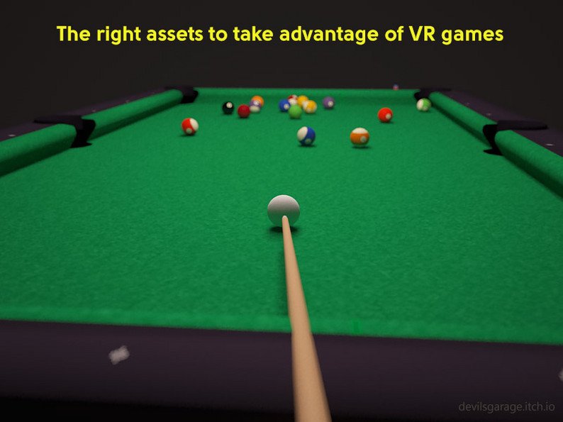 Essential Pool Billiards Table Asset Pack - VR/AR by DevilsWork.shop