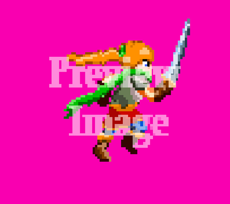 Warrior Girl Pixel Art by Tiago Melo