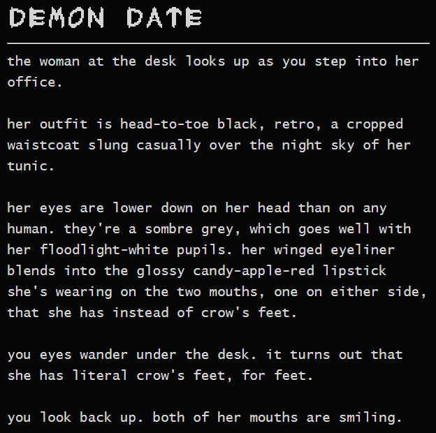 DEMON DATE by polymer despair