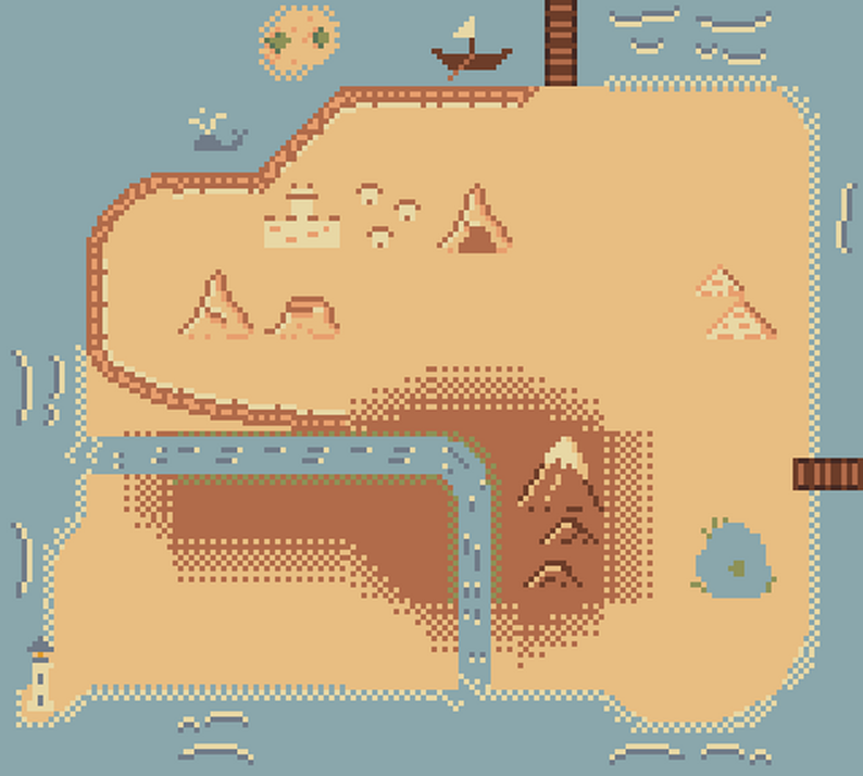 Pixel Cartography - 16x16 Map Tileset by GalaxyPeachy