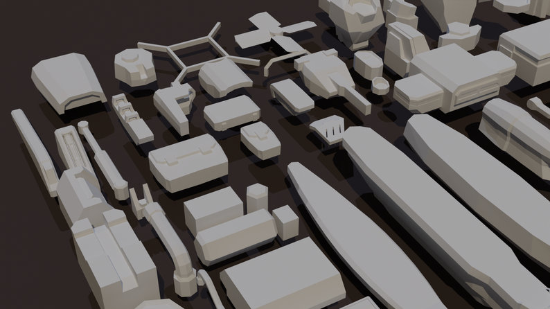 Low Poly Kit-Bash Set by Siris Pendrake