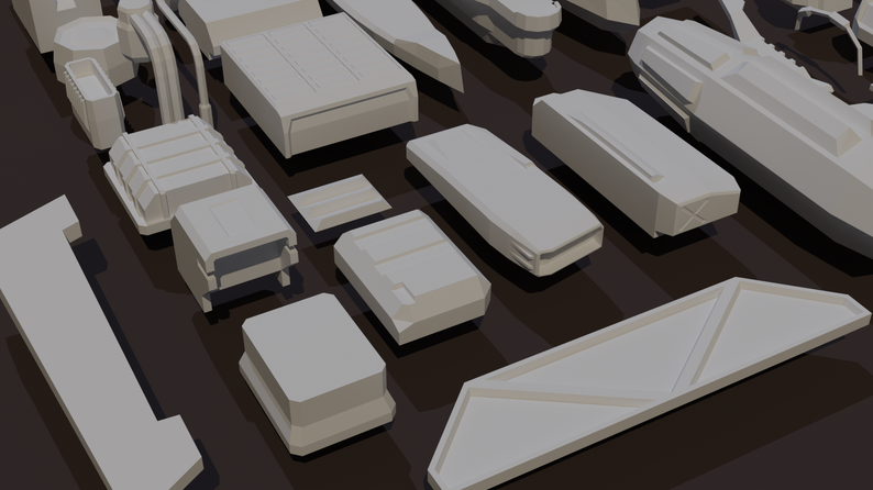 Low Poly Kit-Bash Set by Siris Pendrake