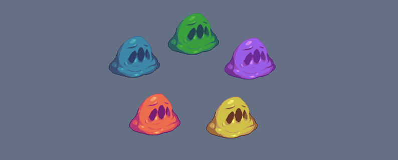 Monster Slime Pixel Animated by momofumi