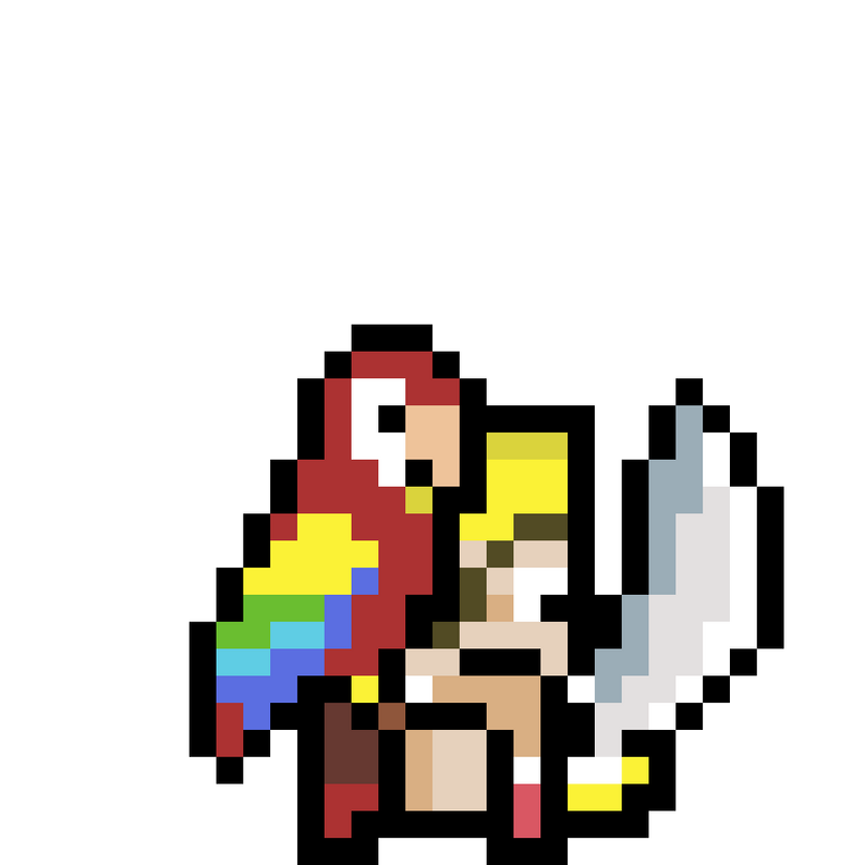 2D Pixel Art Pirate Sprites by Tiki-Ted