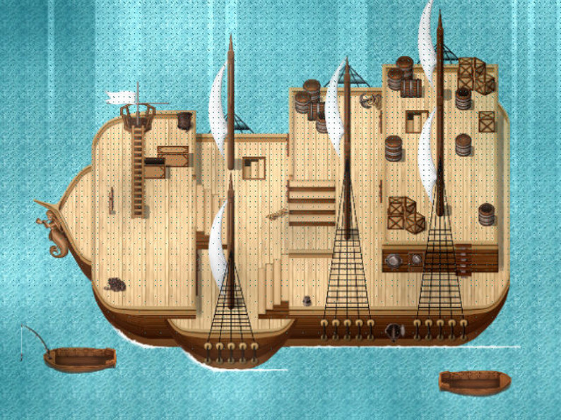 KR High Seas Ship Tileset for RPGs by Kokoro Reflections