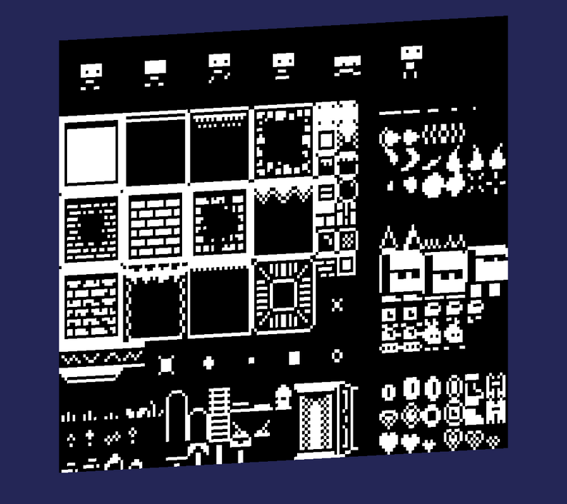 JUMPED - 1-Bit Platformer Tileset by Cole Sweet