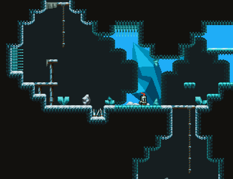 Ice Caves Platformer Tileset by andr.art