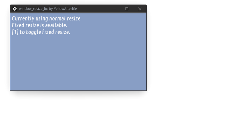 Window Resize Fix for GameMaker by YellowAfterlife