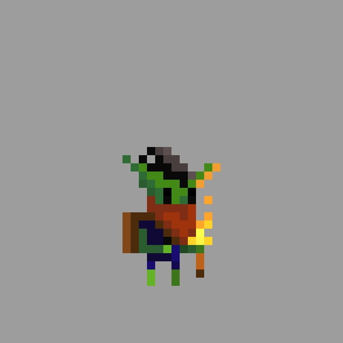 Goblin character sprite by Warren Clark