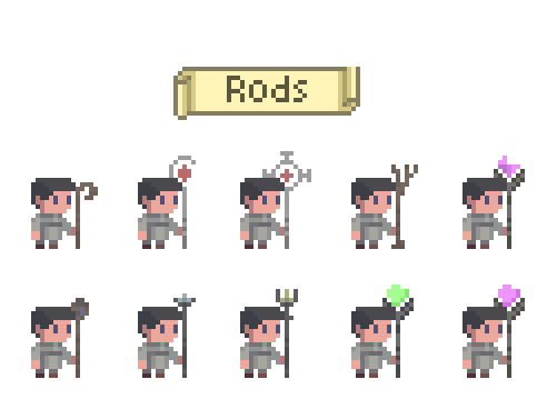 Pixel Art Modular RPG Characters by edermunizz