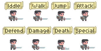 Pixel Art Modular RPG Characters by edermunizz