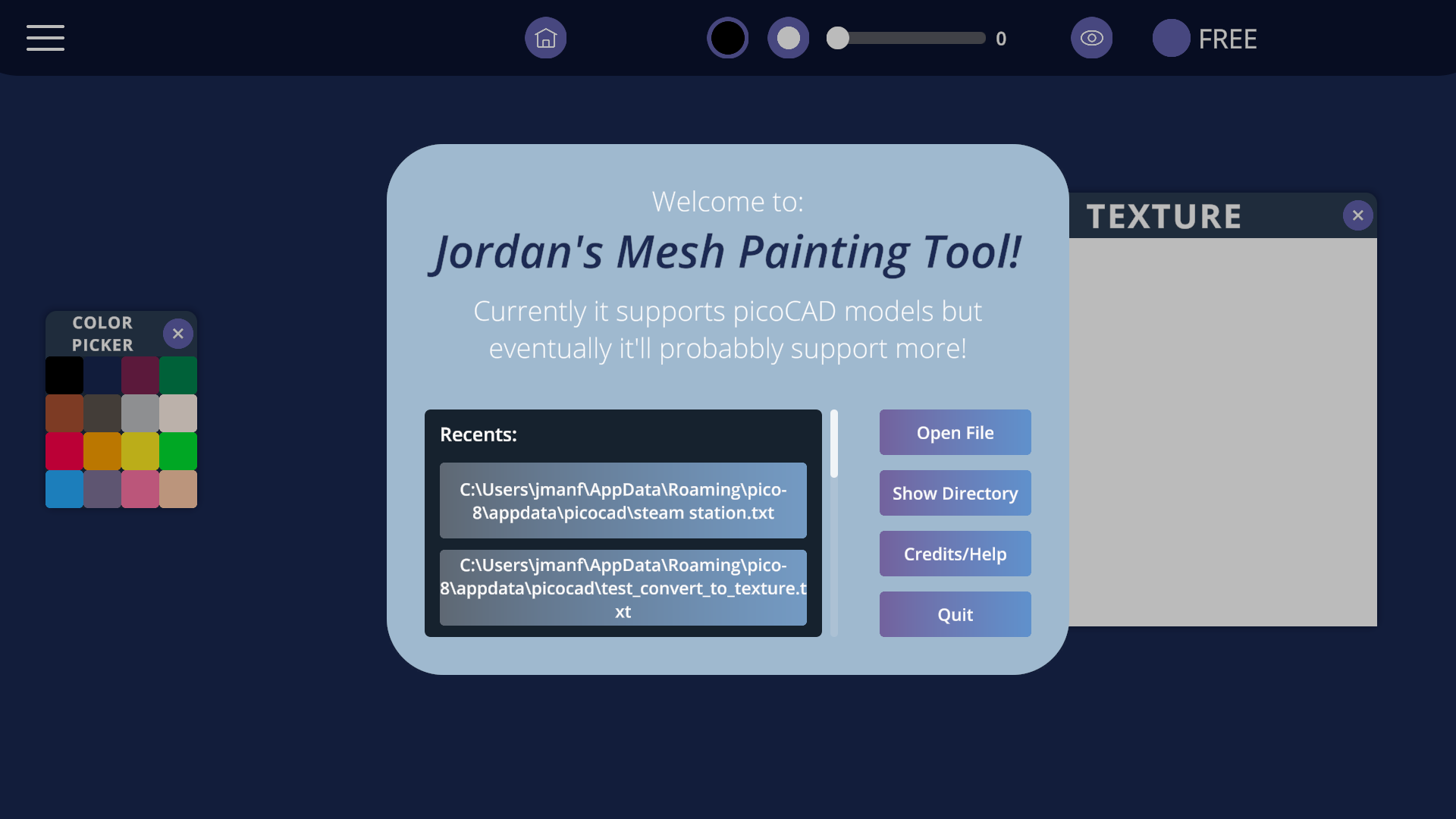 Jordan's picoCAD Painter by jordanfb
