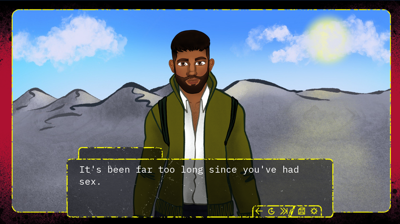DESERT OF ASH: a Post-Apocalyptic Gay Sex Simulator by Davis G. See
