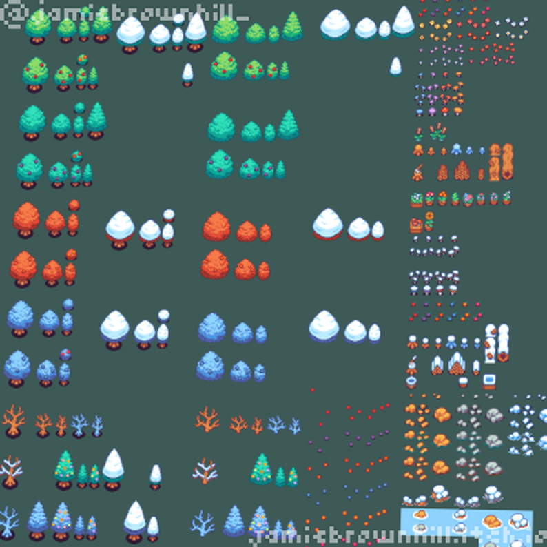 Solaria: Exterior Tileset - 16x16 Top Down Pixel Art Asset Pack by ...