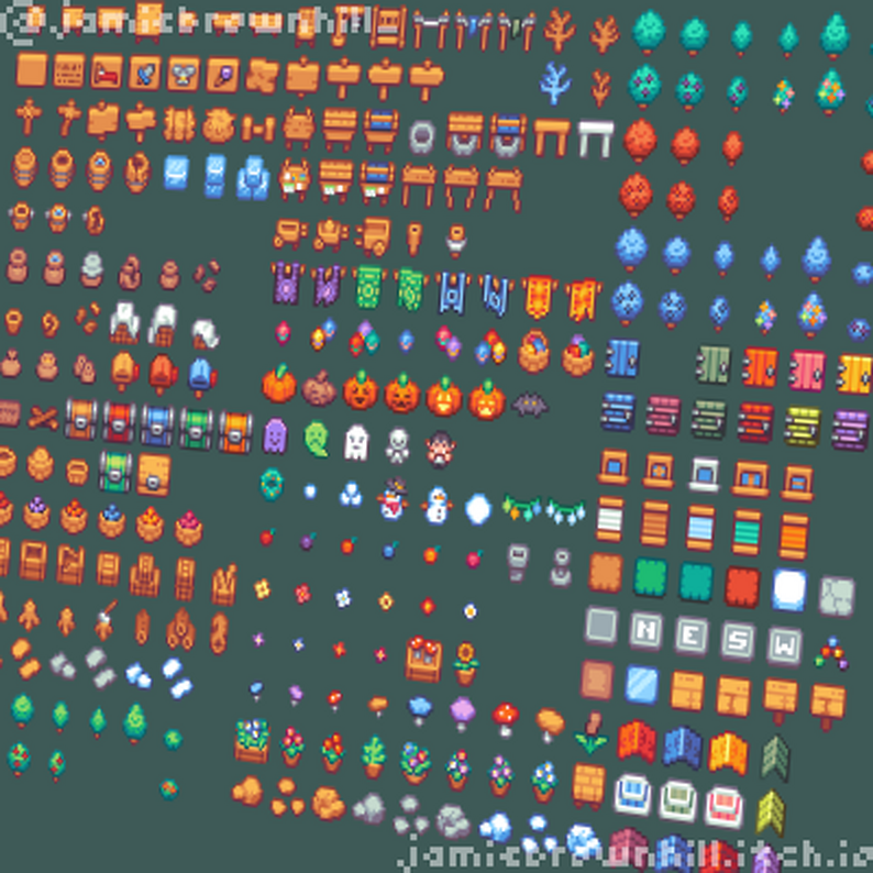 Solaria: Exterior Tileset - 16x16 Top Down Pixel Art Asset Pack by ...