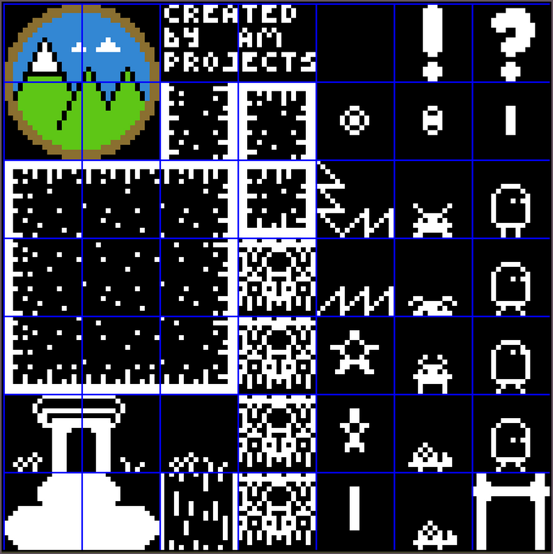 1-BIT 16x16 2D Platformer Starter Tileset by A.M. Projects