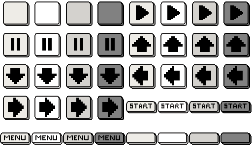 Simple Pixel Art Buttons by Gleao