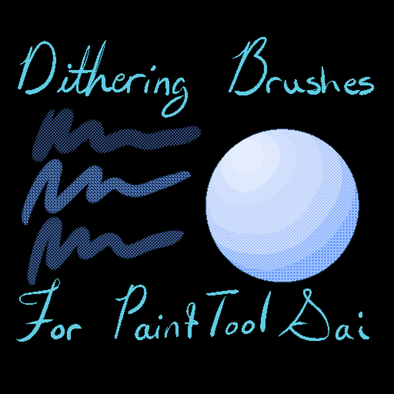 Dithering brushes for PaintToolSai by FlamingTeddy Dithering brushes for PaintToolSai by FlamingTeddy