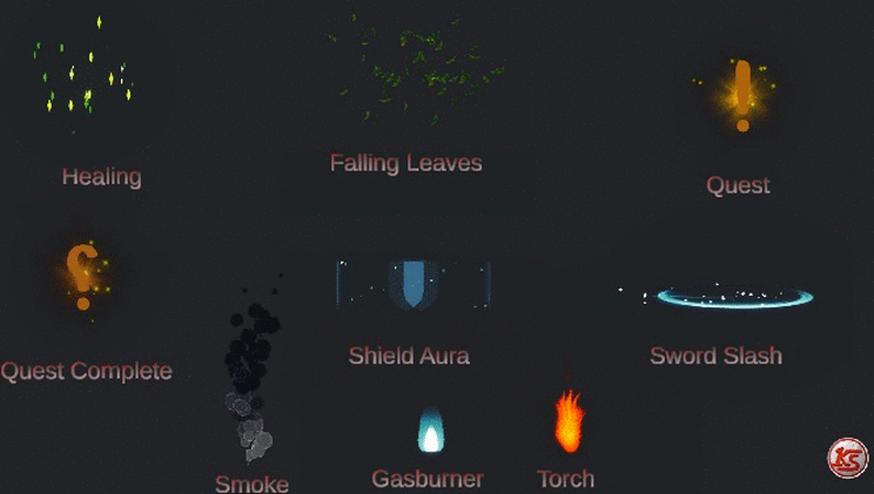 Free Stylized Sprite VFX by Kalponic Studio