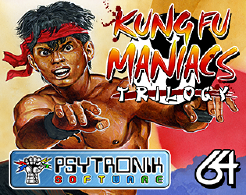 Kung Fu Maniacs Trilogy (C64) by Psytronik Software