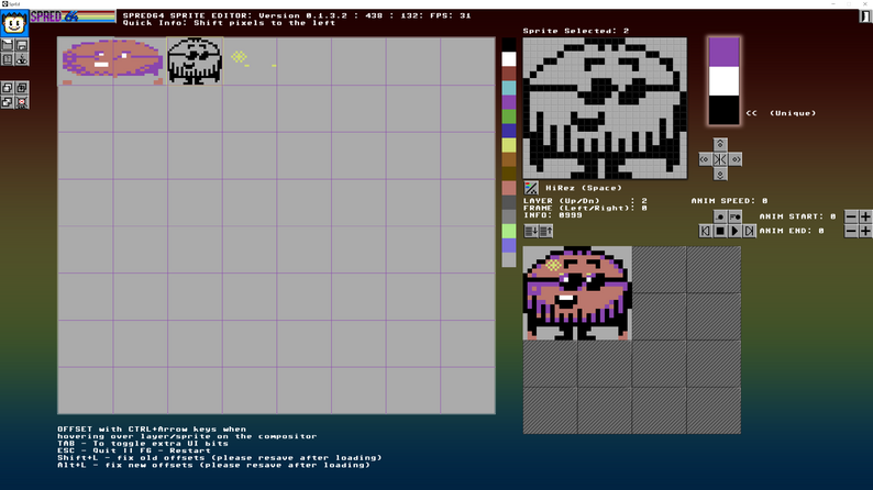 Spred64 - C64 Sprite Editor V1.47 by RRFreelance
