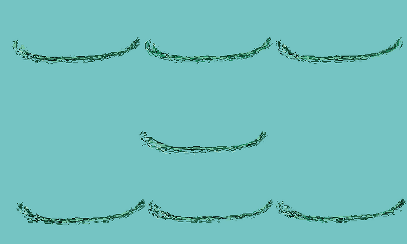 Pixel Art Boat And Waves by Tiago Melo