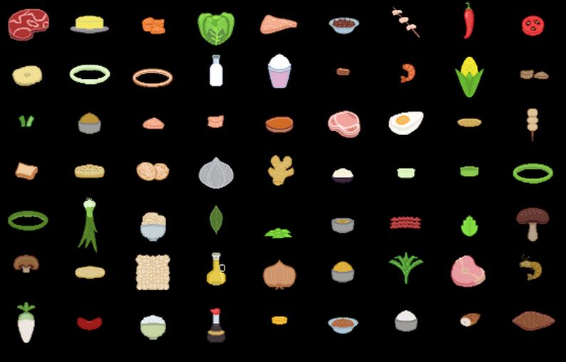 2D Pixel Food Art by MagicJammer