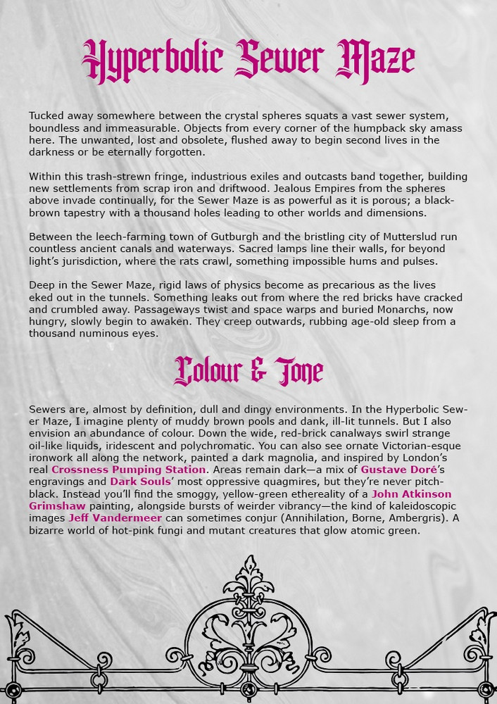 Hyperbolic Sewer Maze by Ewan Wilson