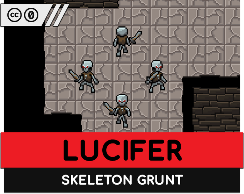 Lucifer - Skeleton Grunt Enemy by Foozle