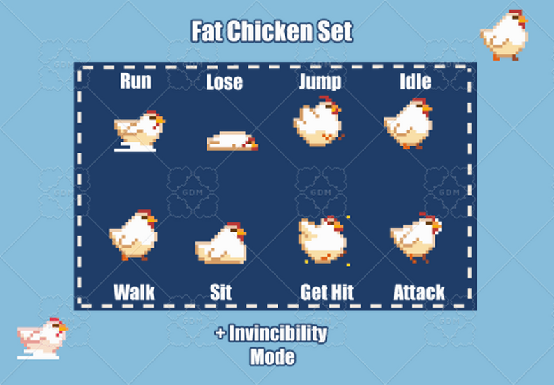 Fat Chicken Set by Pekschi