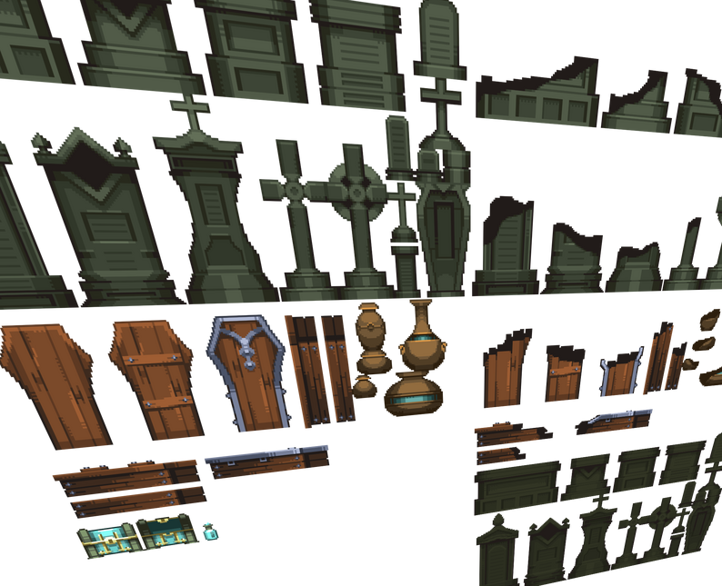 Fantasy Pack - Forgotten Cemetery by Anokolisa