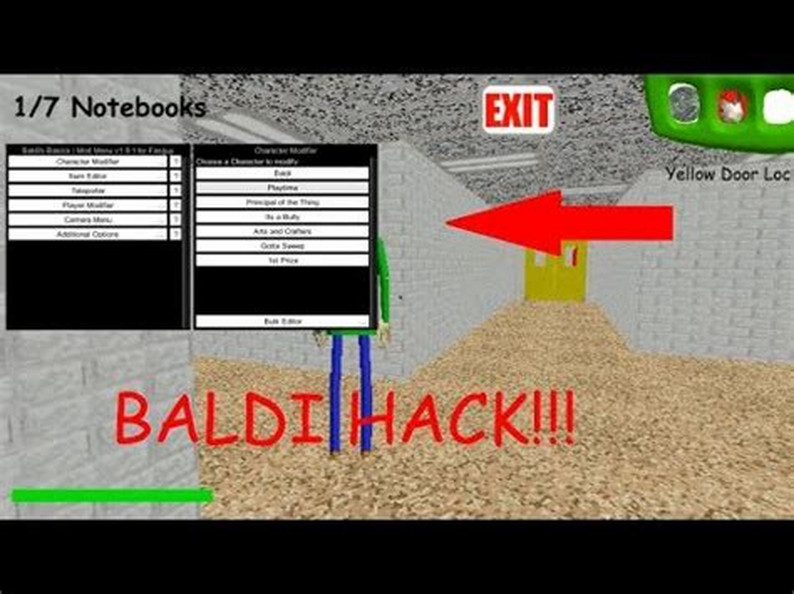 Guide to Baldi's Basics Mod Menu by ROSS'S SUMMER SESSIONS