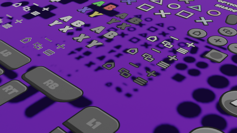 Casual Controller UI Overlay Graphics by LotsOfStuff
