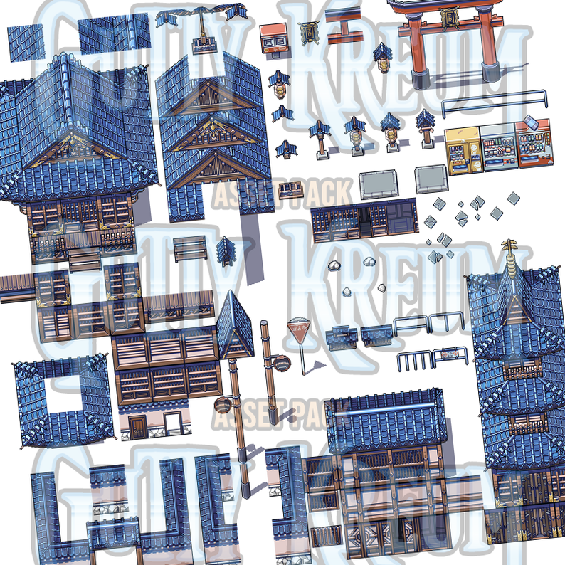Gutty Fantasy: Rural Japan Game Assets by GuttyKreum