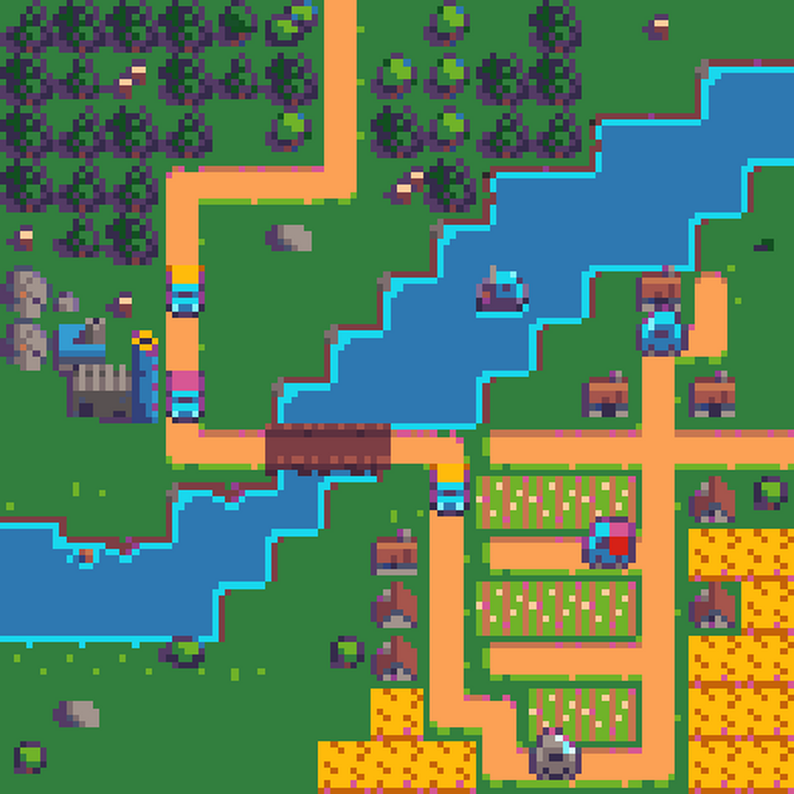 Tiny City Tycoon - Pixel Art Assets [8x8] by nico.go
