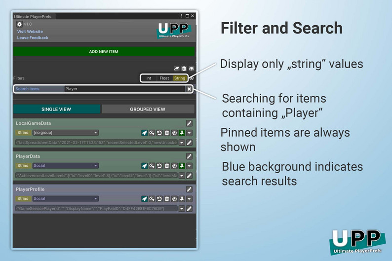 Unity Extension: Ultimate PlayerPrefs by TRIBOOT Technologies